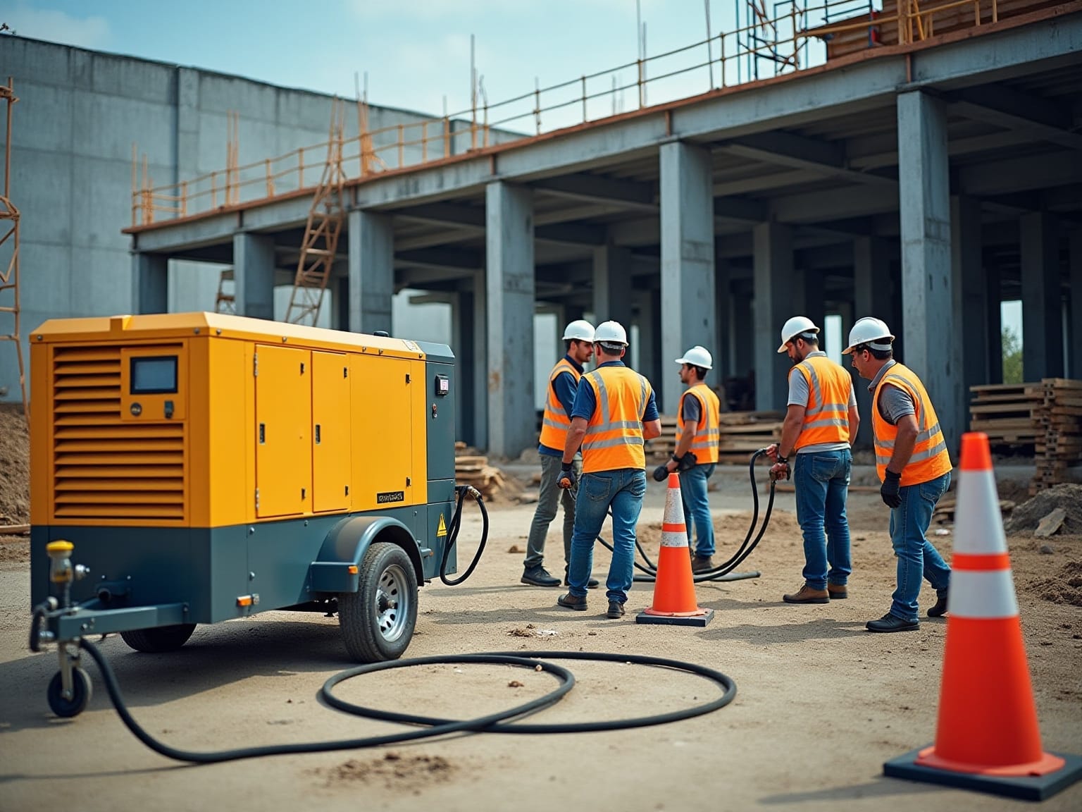 7 Benefits of Commercial Air Compressor Rental for Construction Projects