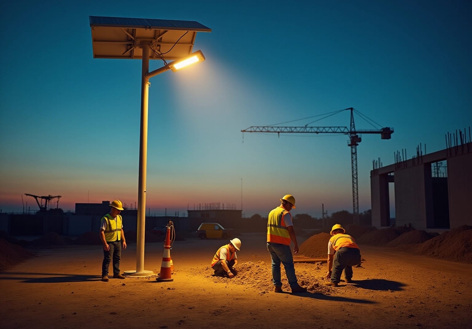 7 Benefits of Solar Light Towers for Rent in Construction Projects
