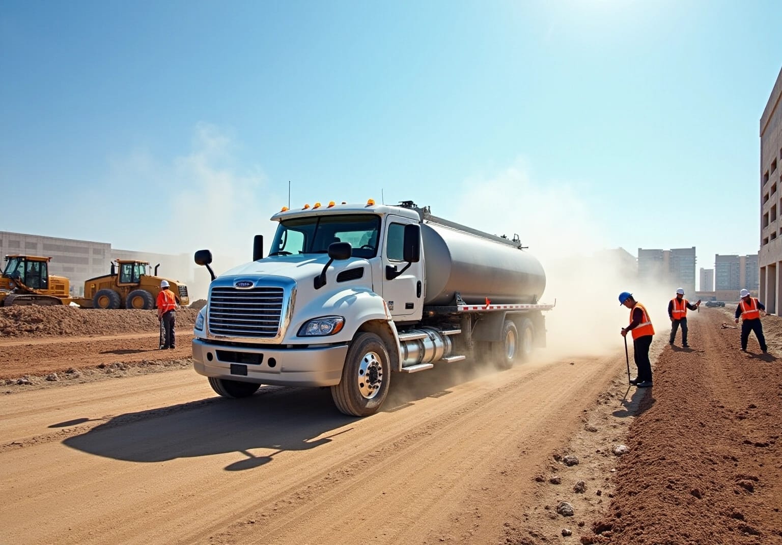 7 Benefits of 4000 Gallon Water Truck Rental for Construction