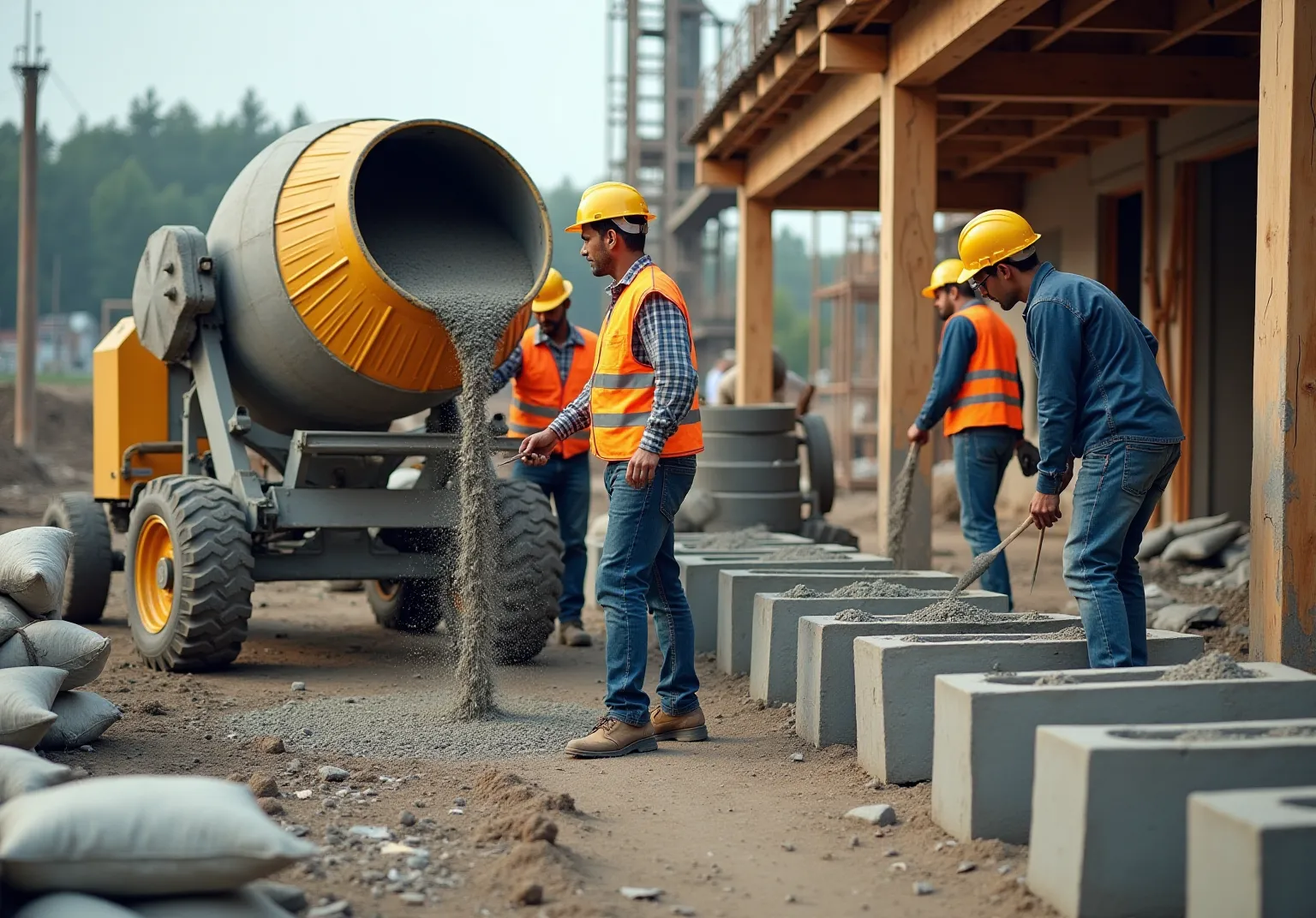 9 Benefits of Mud Mixer Concrete Mixer Rental for Project Managers