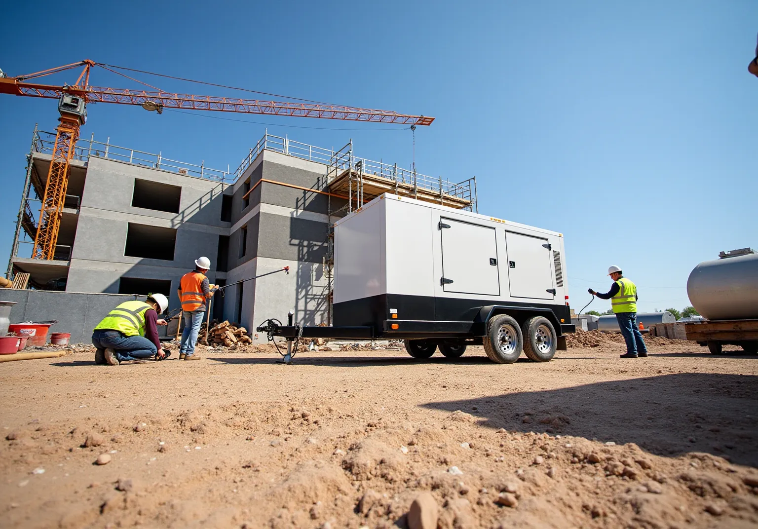 10 Benefits of Generator Trailer Rental for Construction Projects
