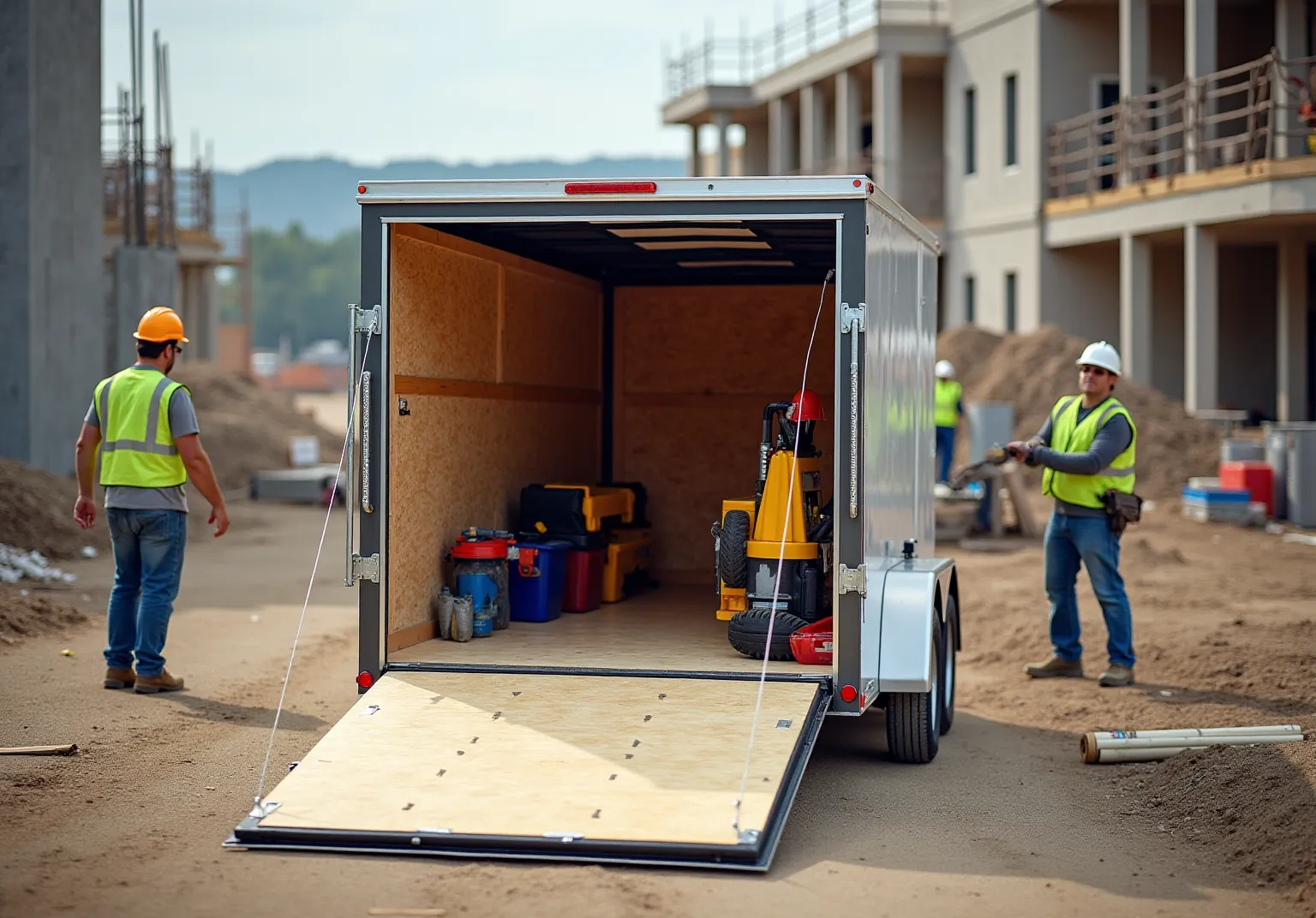 Why Choose 6x12 Enclosed Trailer Rental for Construction Success