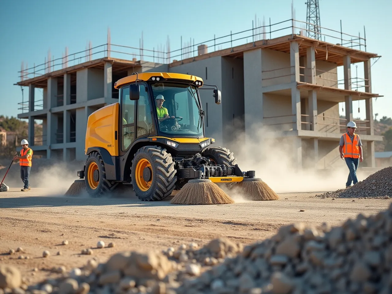7 Benefits of Ride On Sweeper Rental for Construction Projects